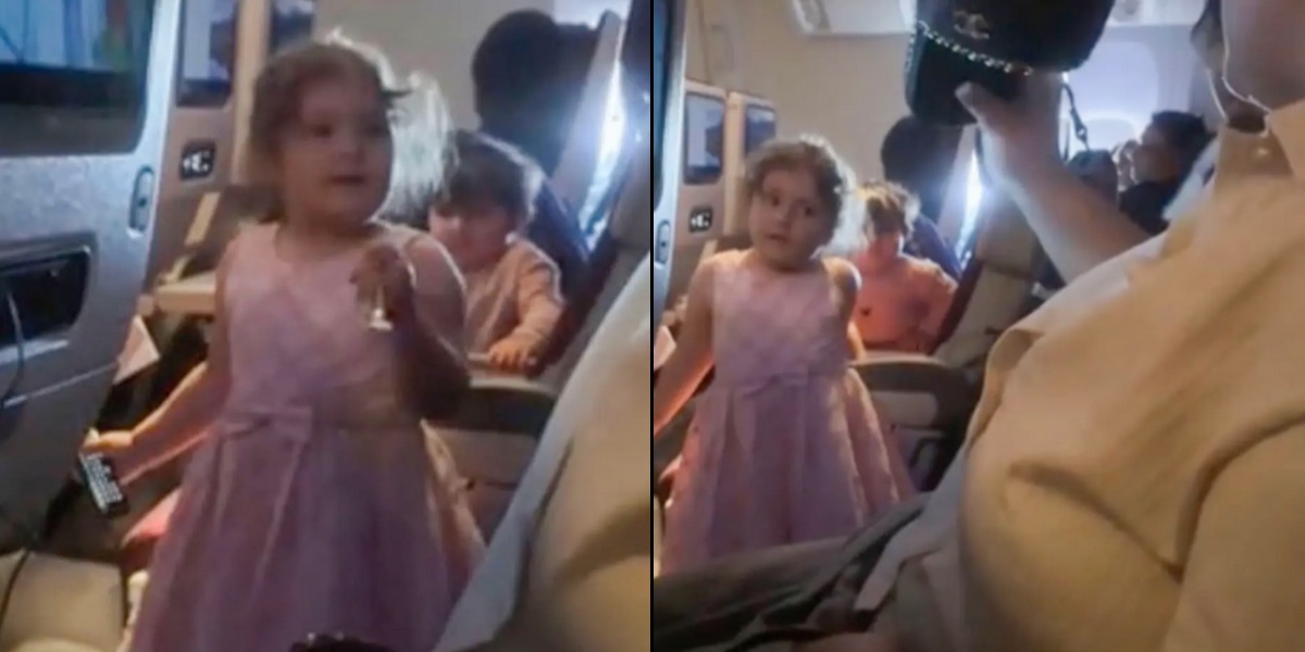 Flypassager mister besindelsen da barn stikker hende med gaffel - og ...